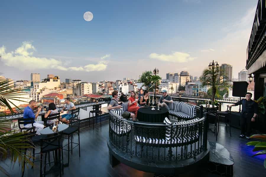 The Moonlit Nights from Cloud Sky Bar Hanoi